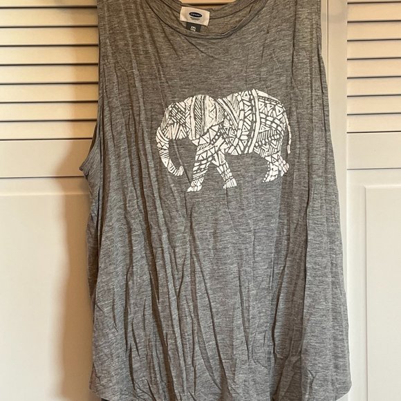 Old Navy | Tops | Gray Elephant Tank Top Old Navy Size Xxl | Poshmark